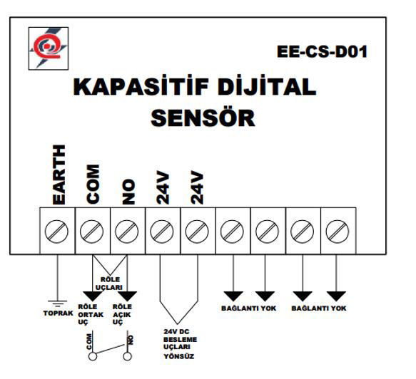 Kapasitif Dijital Sensör 30Cm Milli - Vipnet Electronic